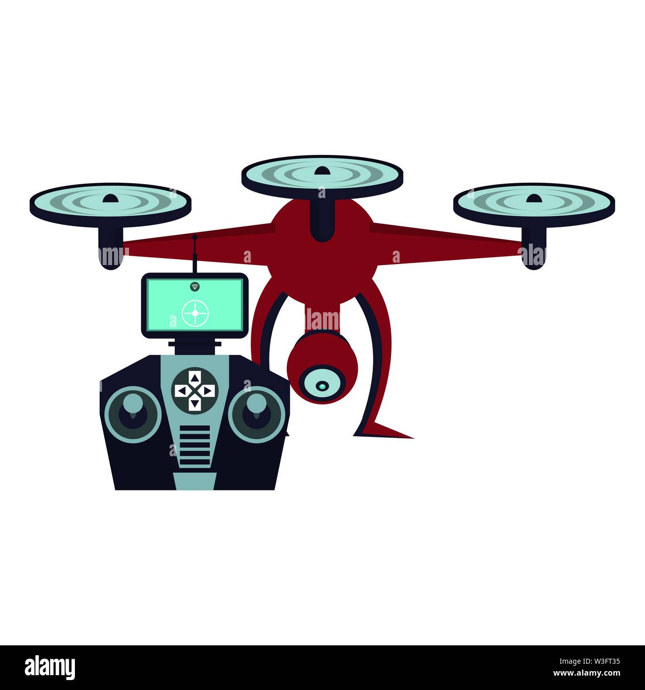 air drone remote control cartoon Stock Vector Image & Art - Alamy
