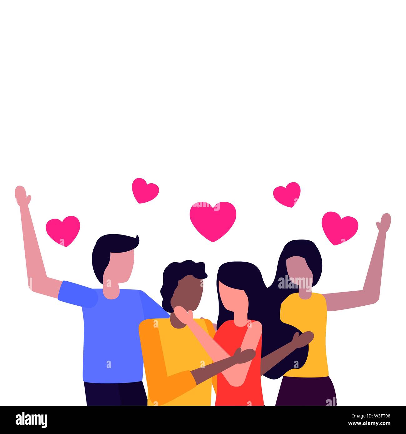 couple romantic love flat design Stock Vector Image & Art - Alamy