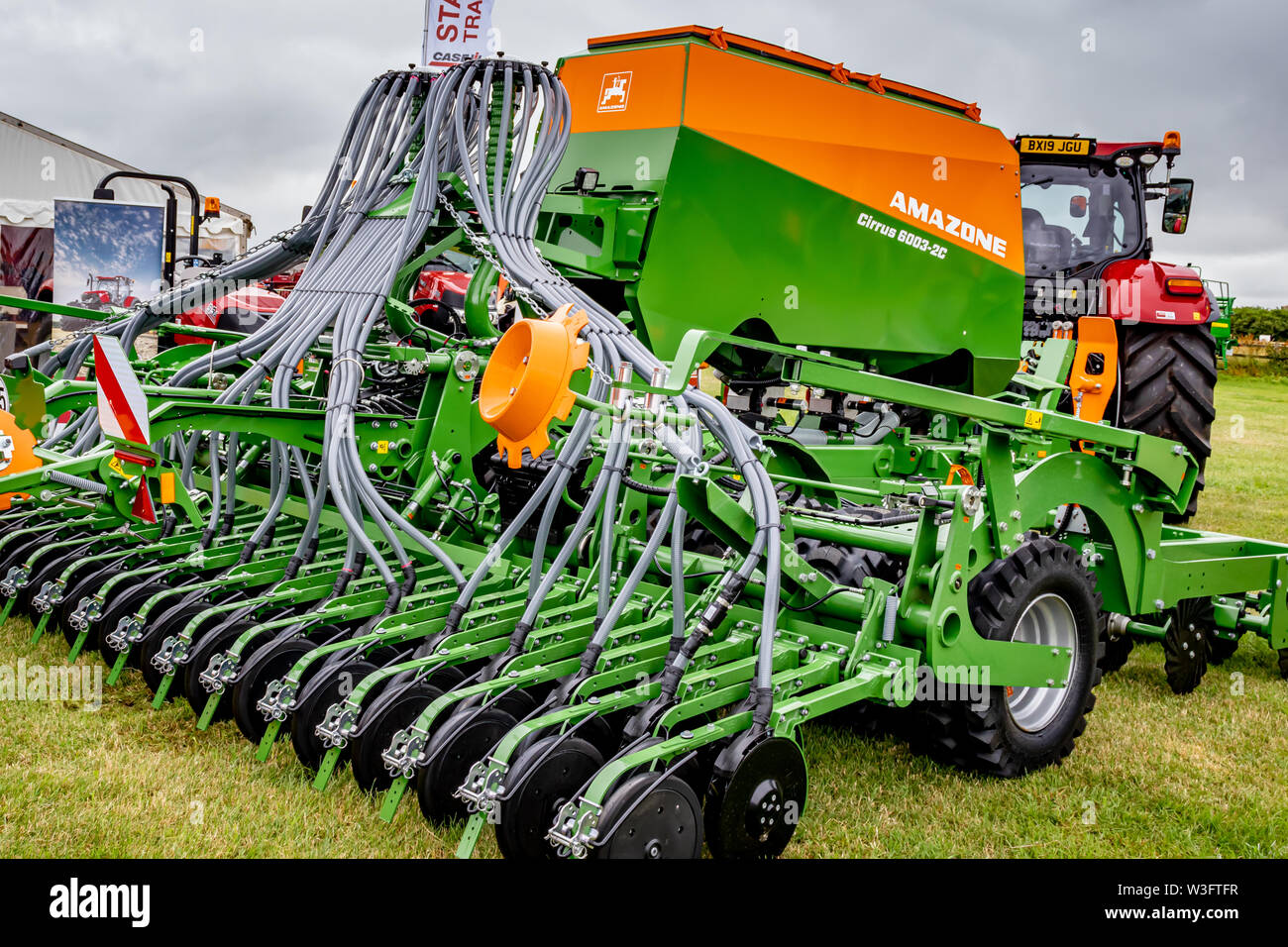 Modern Agricultural Tractors and Farm Machinery at a Country Fair and ...
