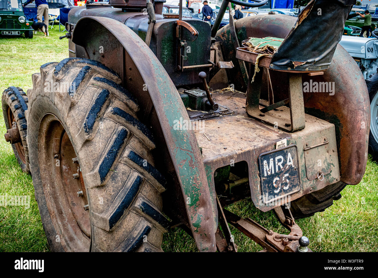 Old/Vintage Working and Restored Industrial Farm Tractors at a ...