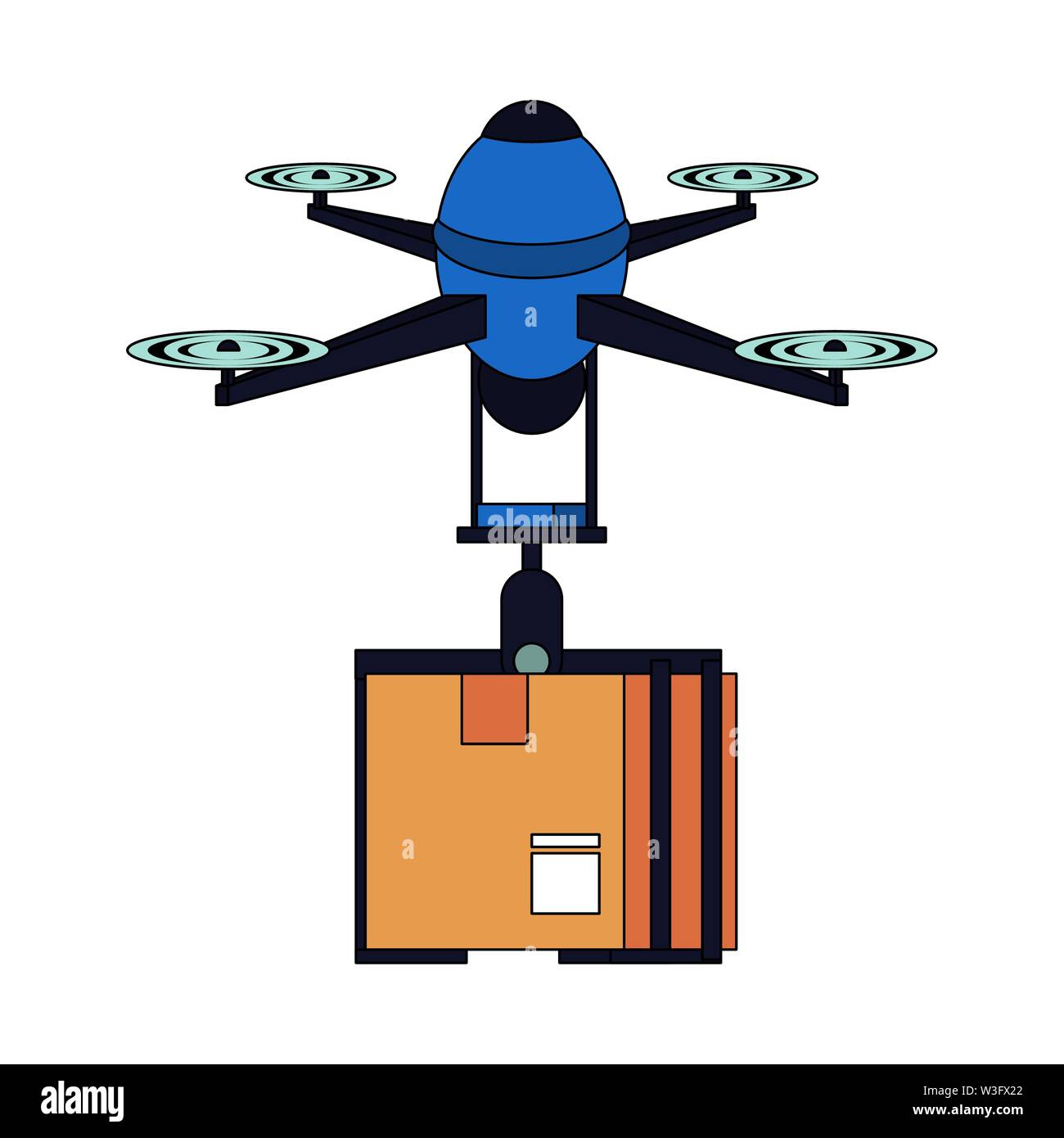 air drone remote control cartoon Stock Vector Image & Art - Alamy