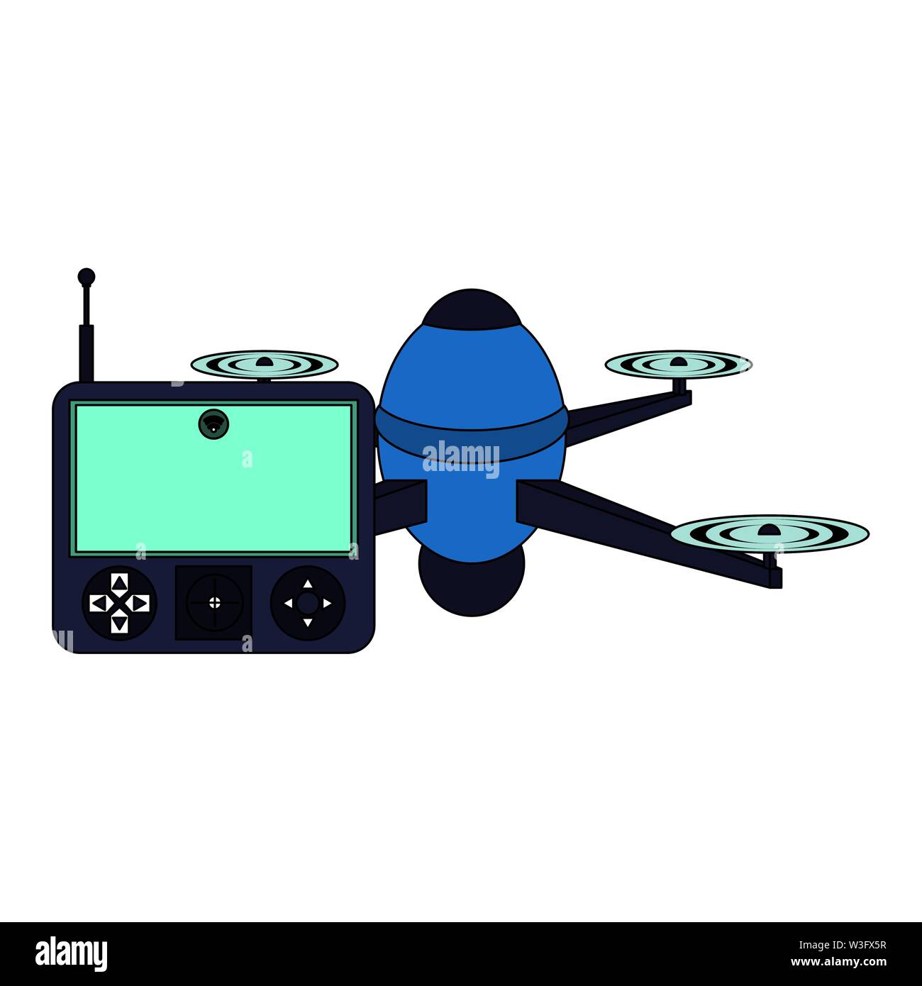 air drone remote control cartoon Stock Vector Image & Art - Alamy