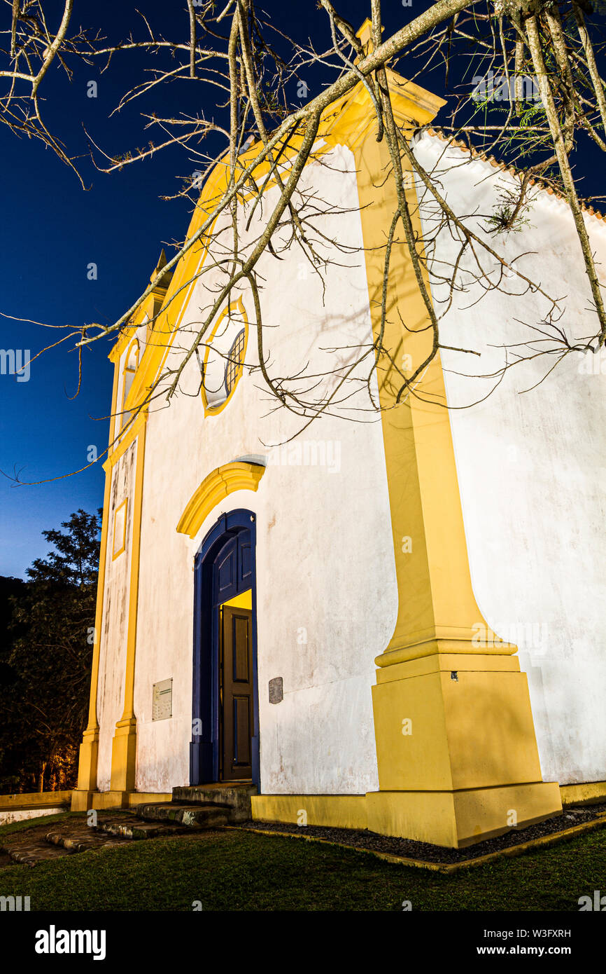 Colonial architecture church at Lagoa da Conceicao neighborhood ...