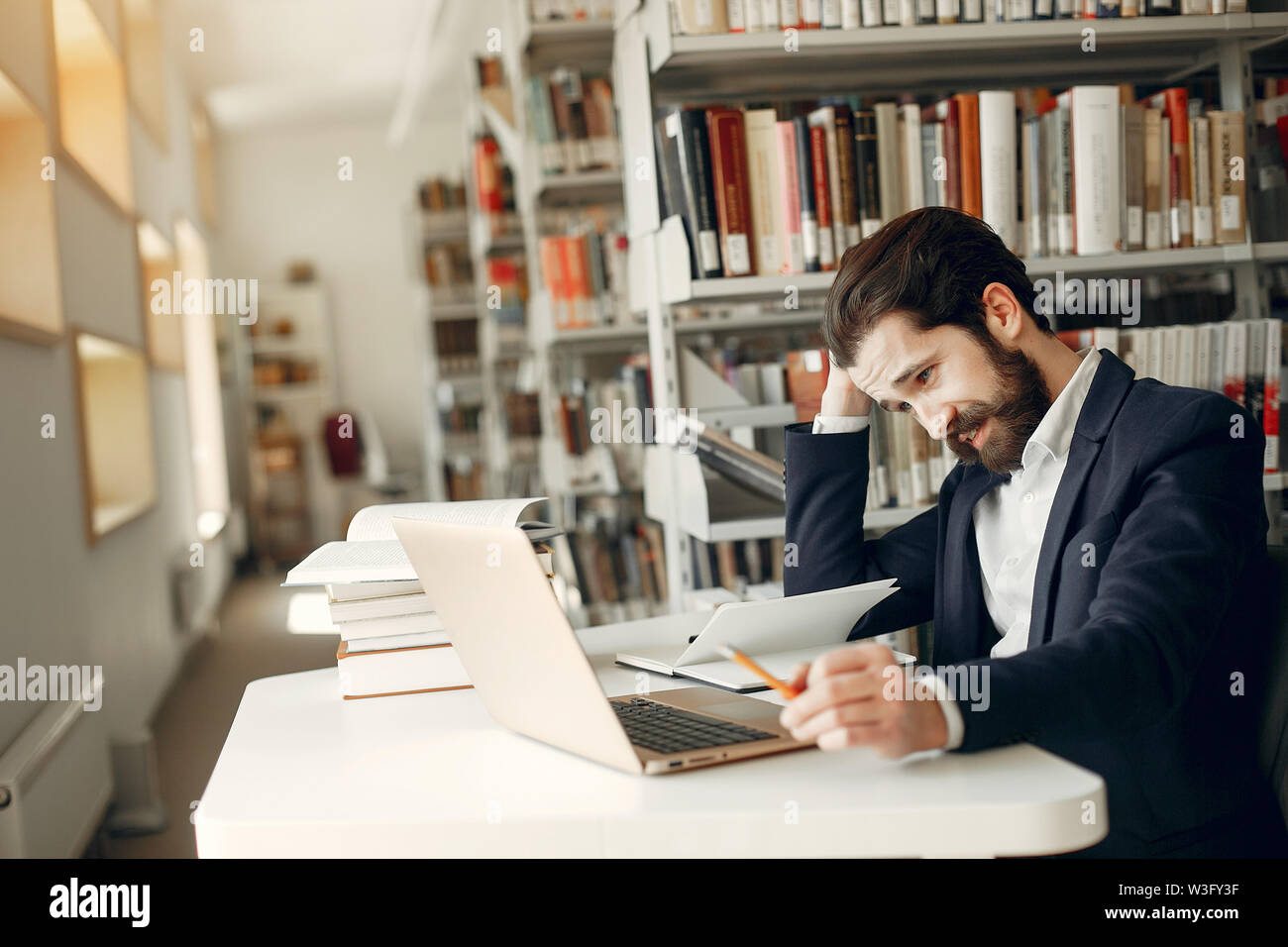 Study laptop bookstore hi-res stock photography and images - Alamy