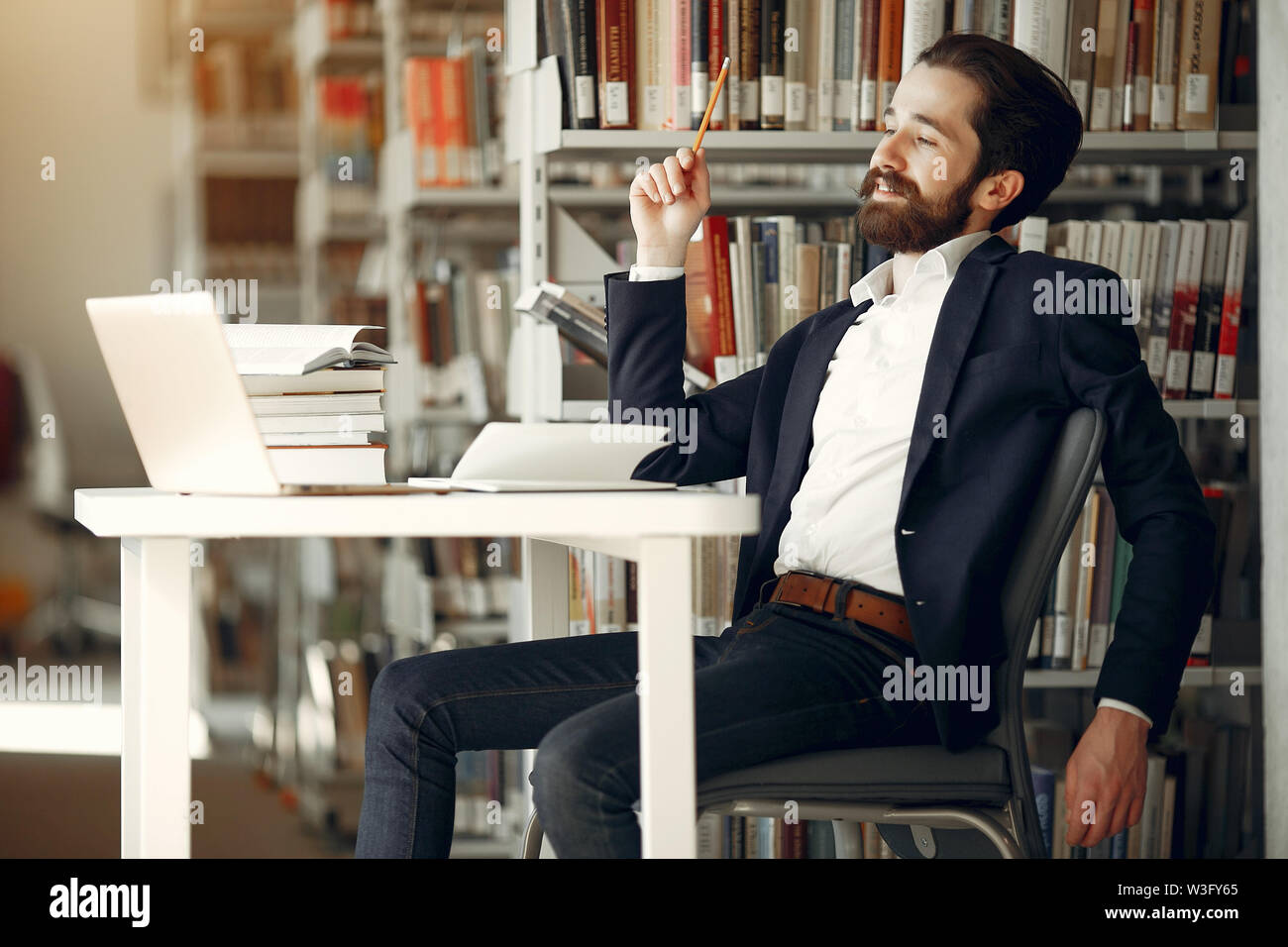 Study laptop bookstore hi-res stock photography and images - Alamy