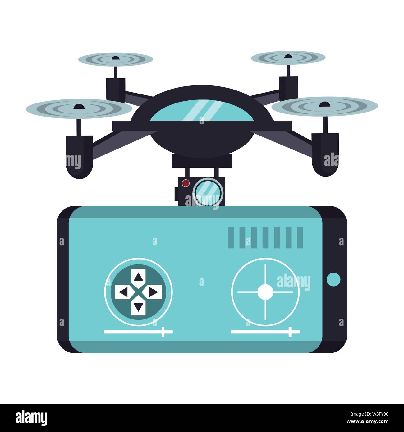 air drone remote control cartoon Stock Vector Image & Art - Alamy