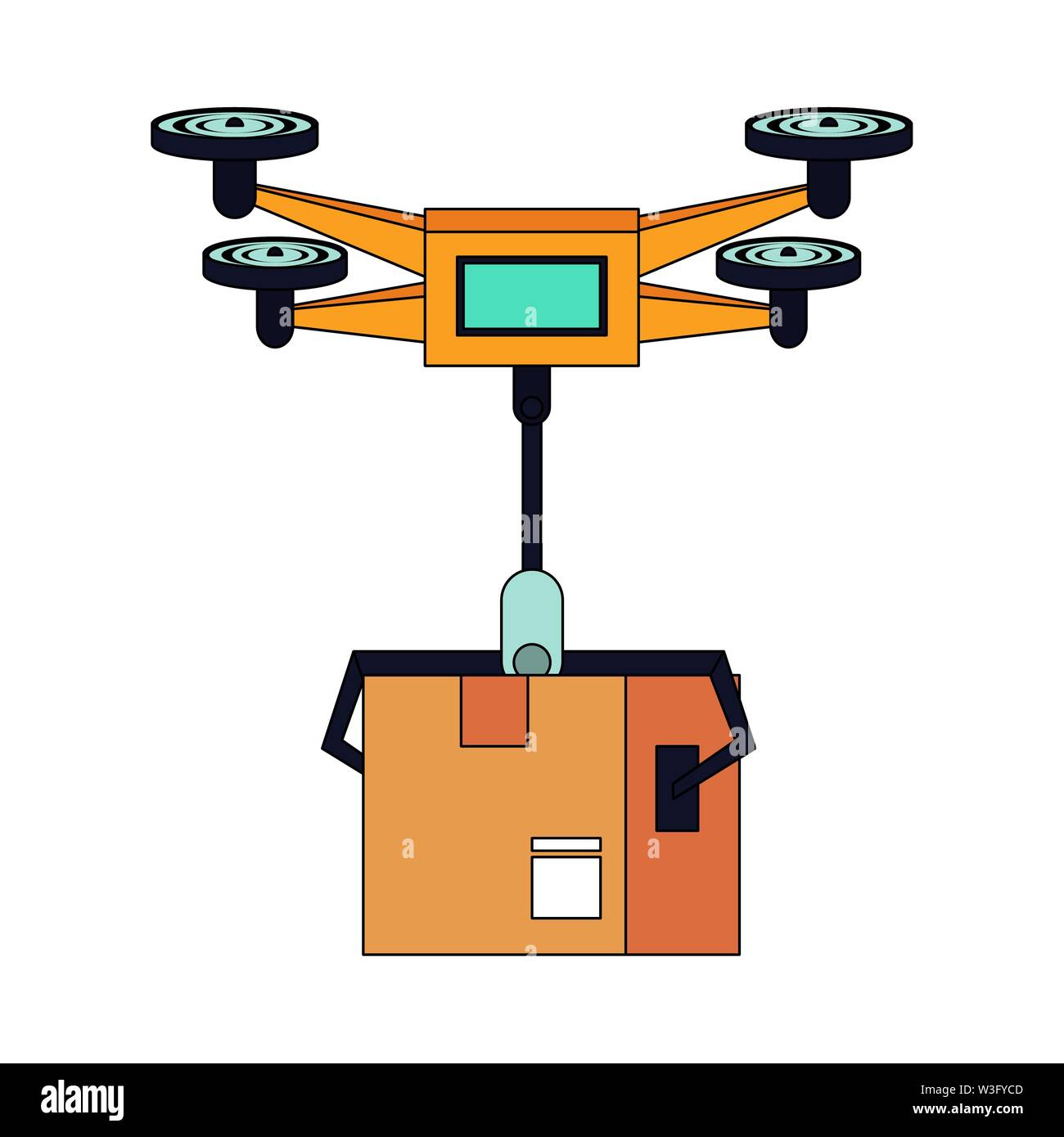 air drone remote control cartoon Stock Vector Image & Art - Alamy