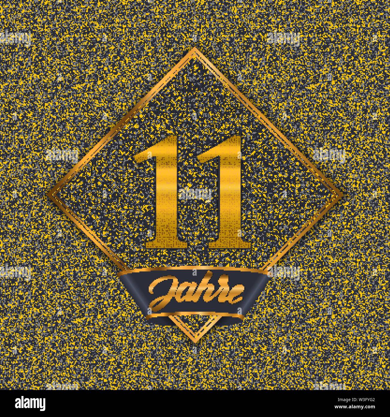 11th Birthday Logo Happy 11th Birthday Blue Holographic 18" Balloon