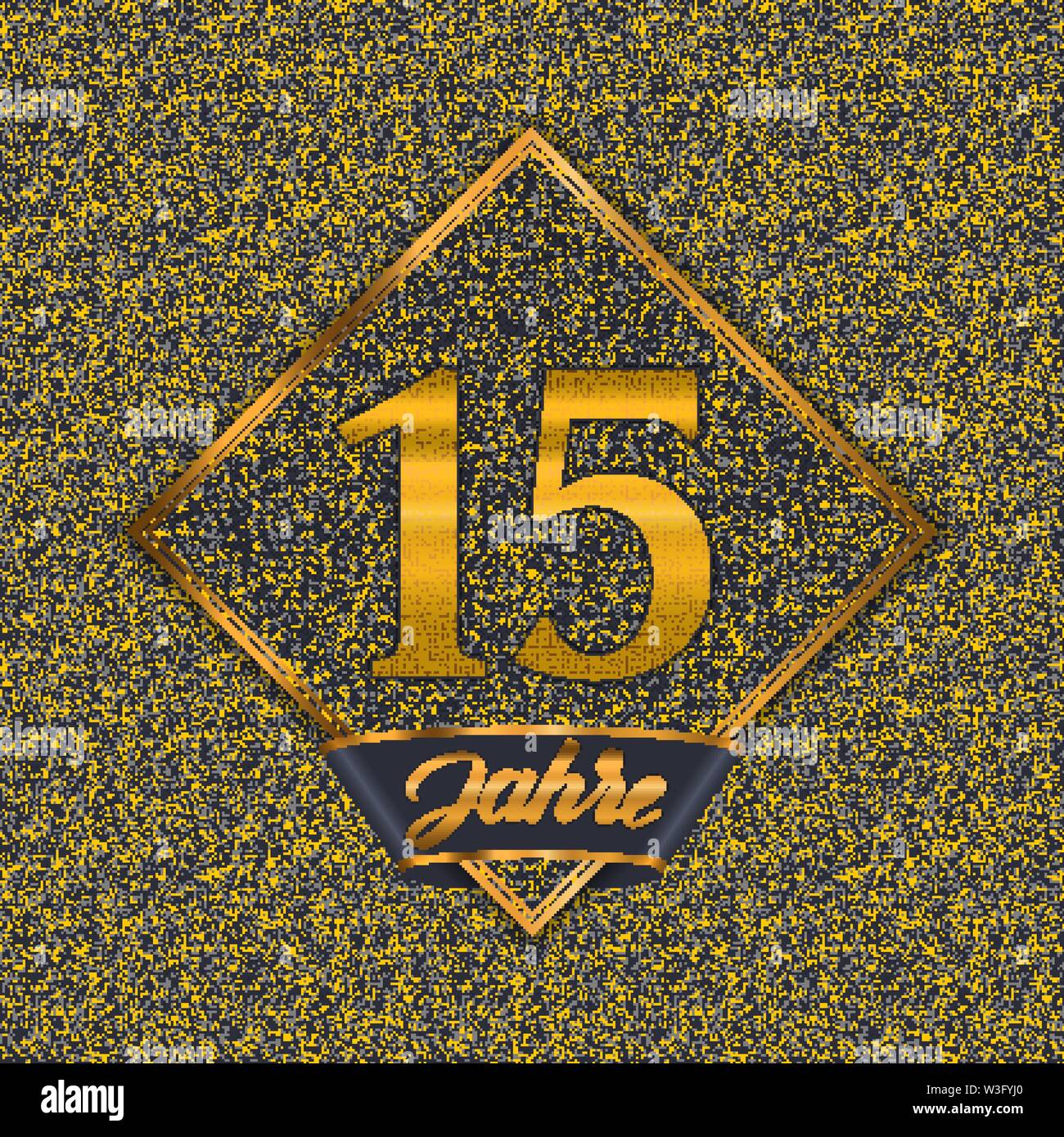 Golden wedding celebration german Stock Vector Images - Alamy