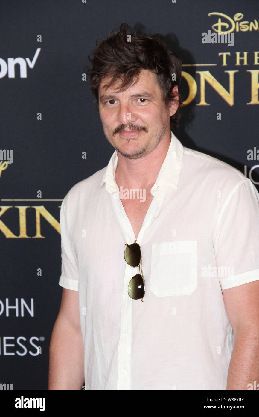 Pedro Pascal at World Premiere of Disney's "The Lion King". Held at the ...