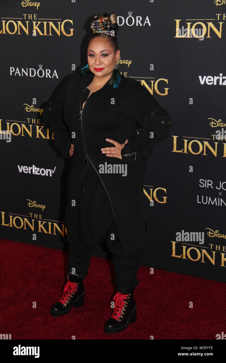 Raven Symone at World Premiere of Disney's "The Lion King". Held at the ...