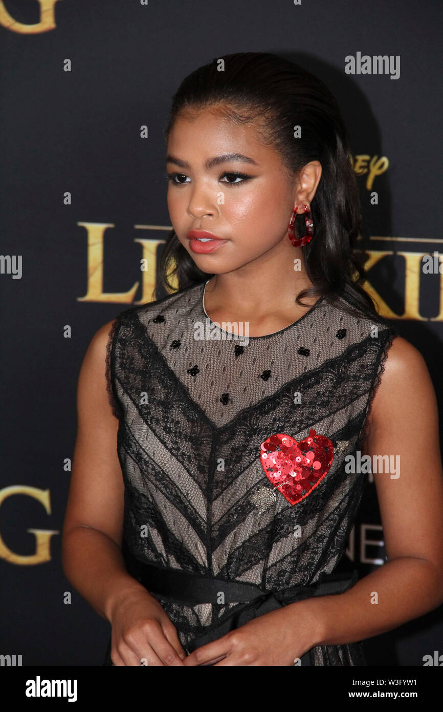 Navia Robinson at World Premiere of Disney's "The Lion King". Held at ...