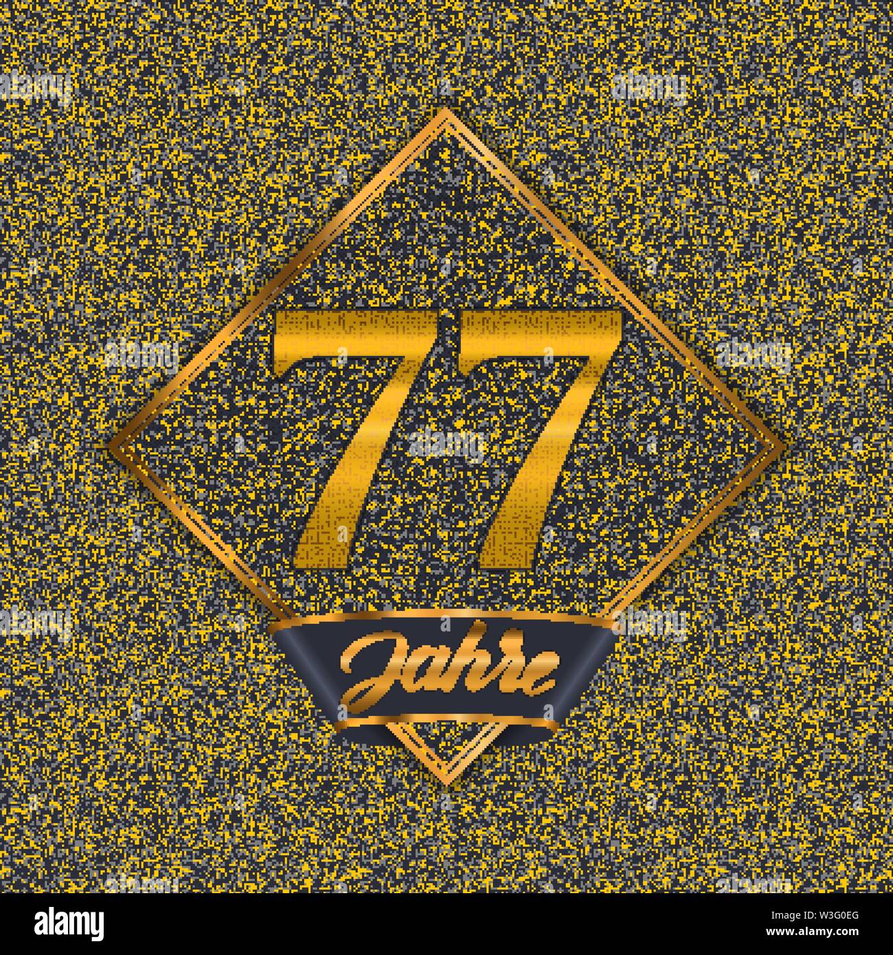 77 years birthday logo hi-res stock photography and images - Alamy