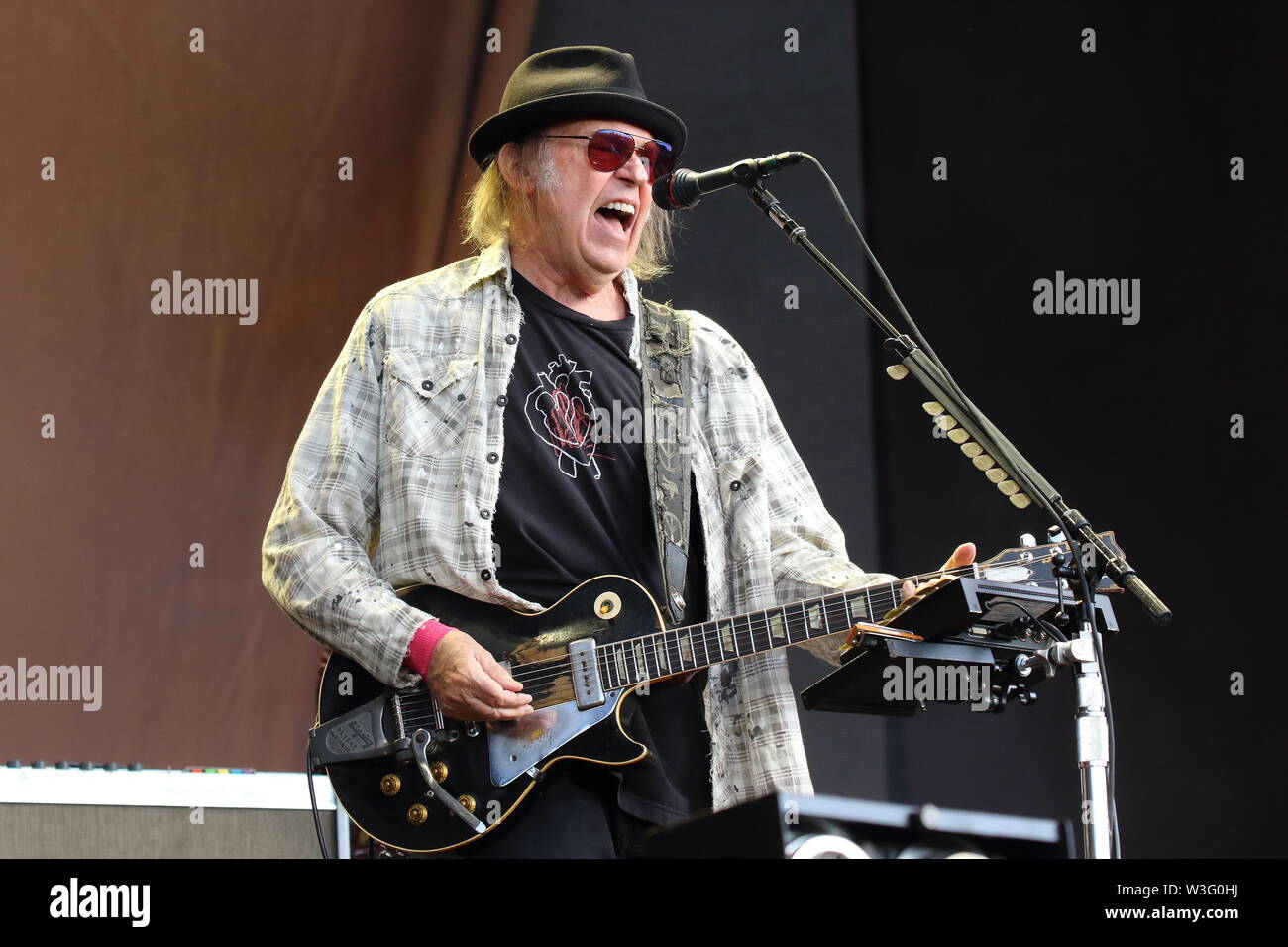 London, UK . Neil Young at the AEG presents Bob Dylan and Neil Young at ...