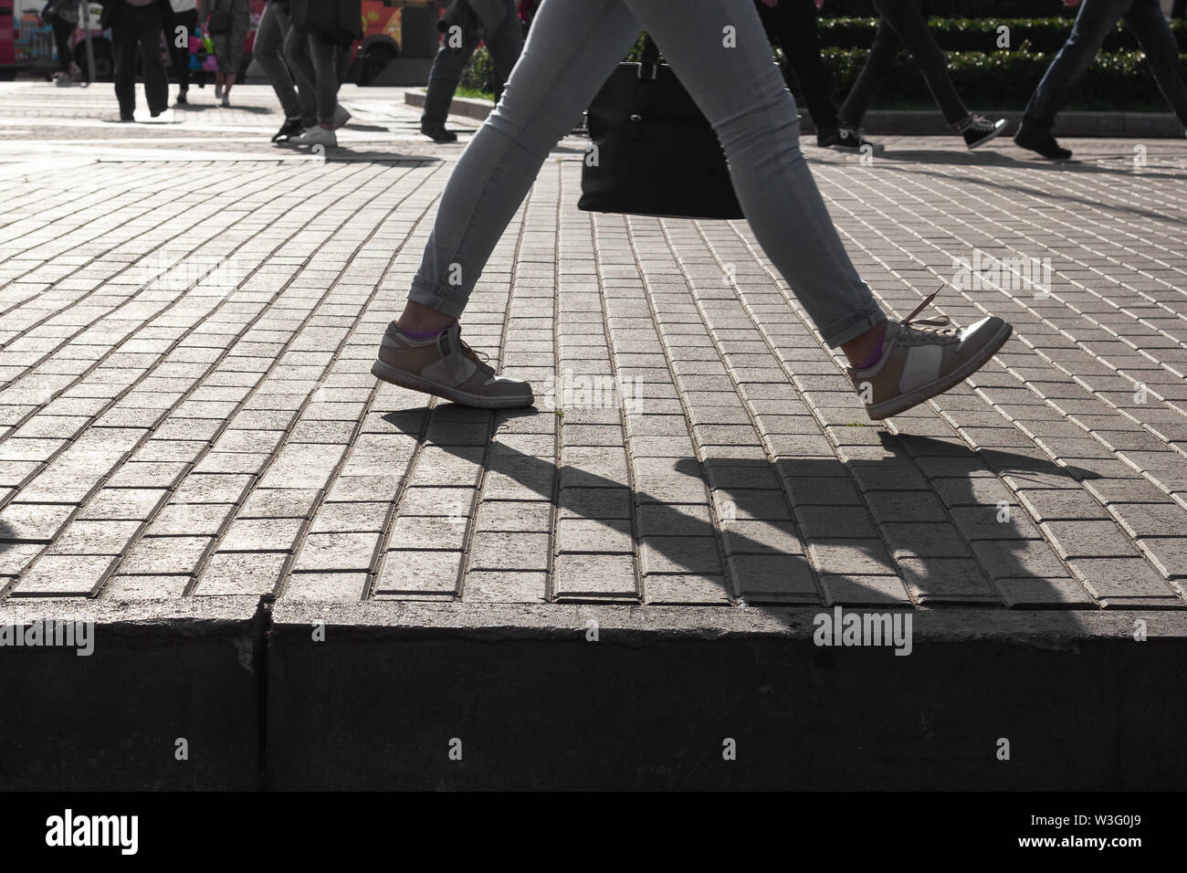 Crossing pedestrian pedestrians legs hi-res stock photography and ...