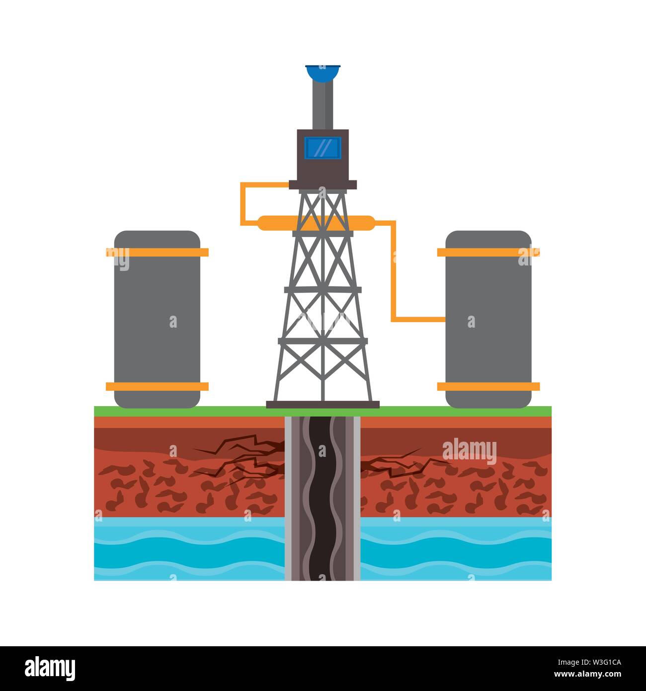 Petrochemical development Stock Vector Images - Alamy