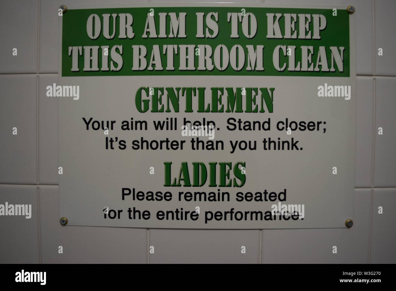 Old and amusing signs Stock Photo - Alamy