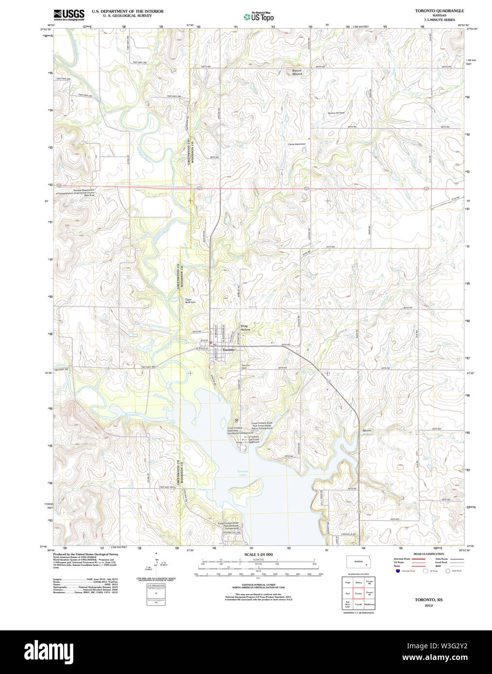 Toronto topographic map hi-res stock photography and images - Alamy
