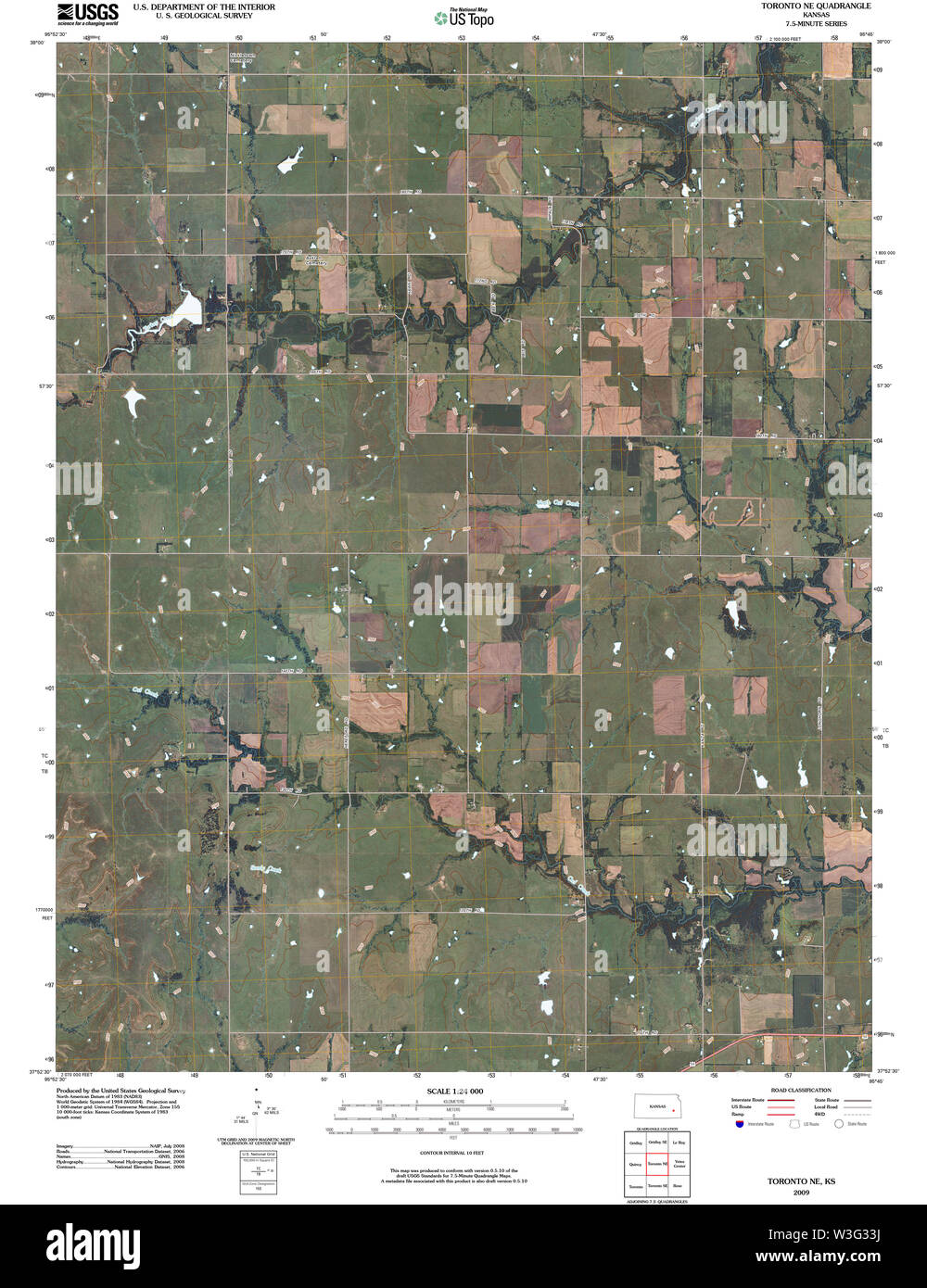 Toronto topographic map hi-res stock photography and images - Alamy