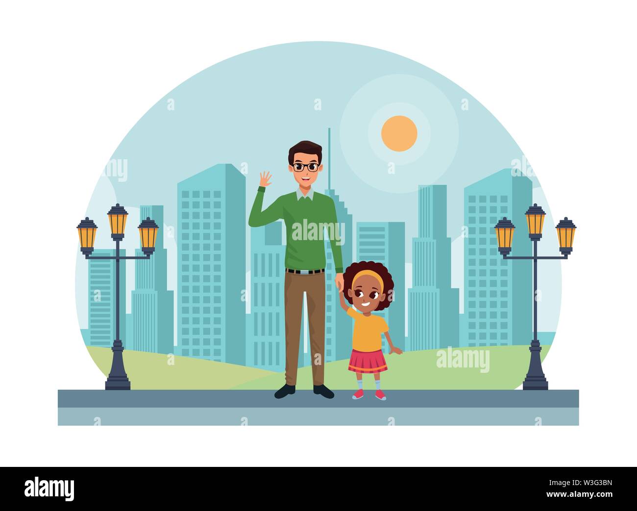 Single daddy Stock Vector Images - Alamy