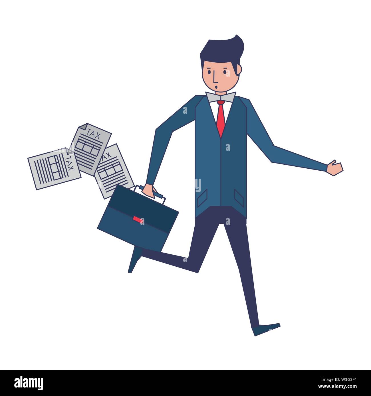 executive business finance man cartoon Stock Vector Image & Art - Alamy