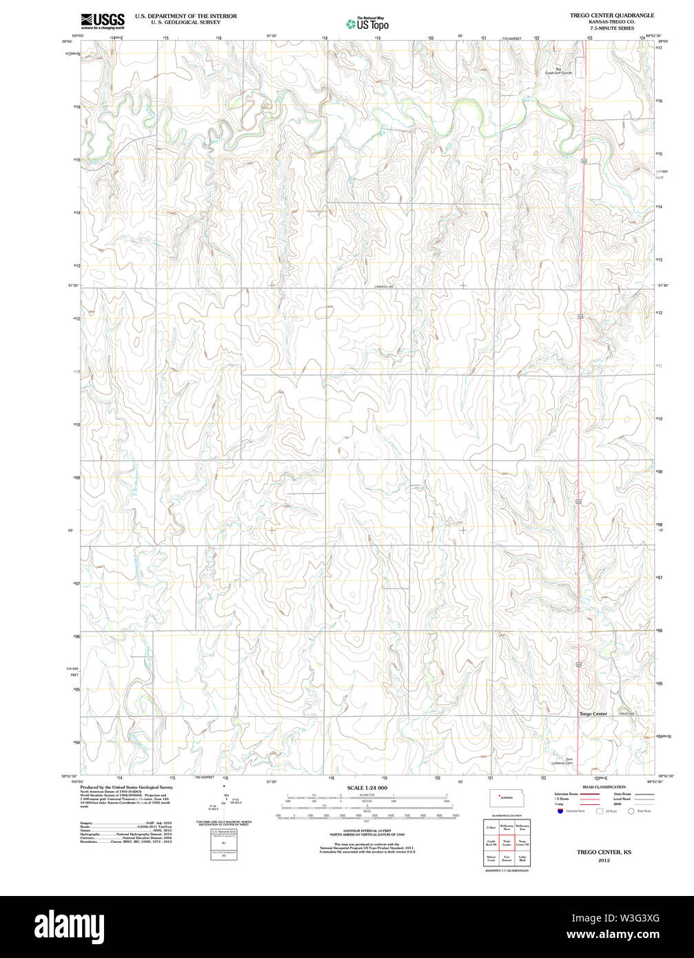 Map of trego hi-res stock photography and images - Alamy