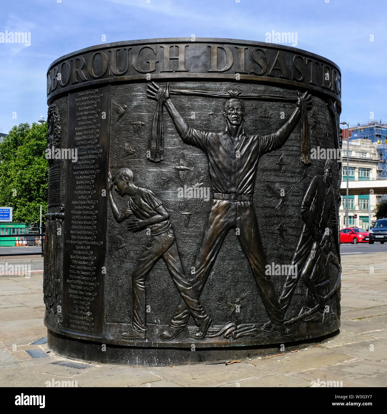 Hillsborough Disaster Memorial in the Old Haymarket district of ...
