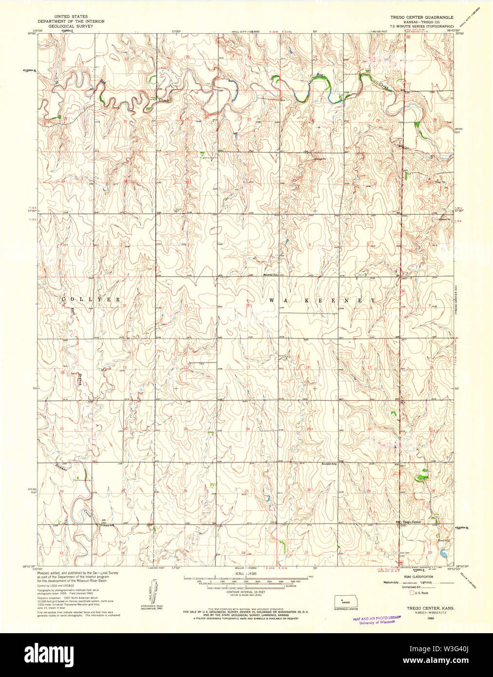 Map of trego hi-res stock photography and images - Alamy