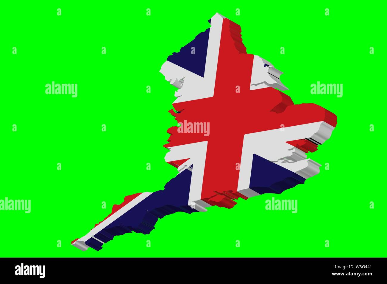 Green map of britain Stock Vector Images - Alamy
