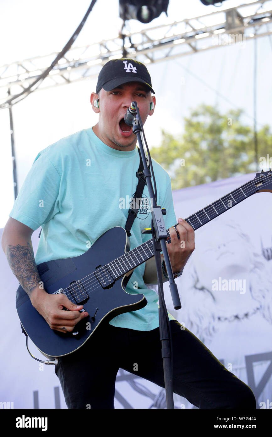 Aj rebollo Guitars for Issues performs at Inkcarceration 2019 Stock ...