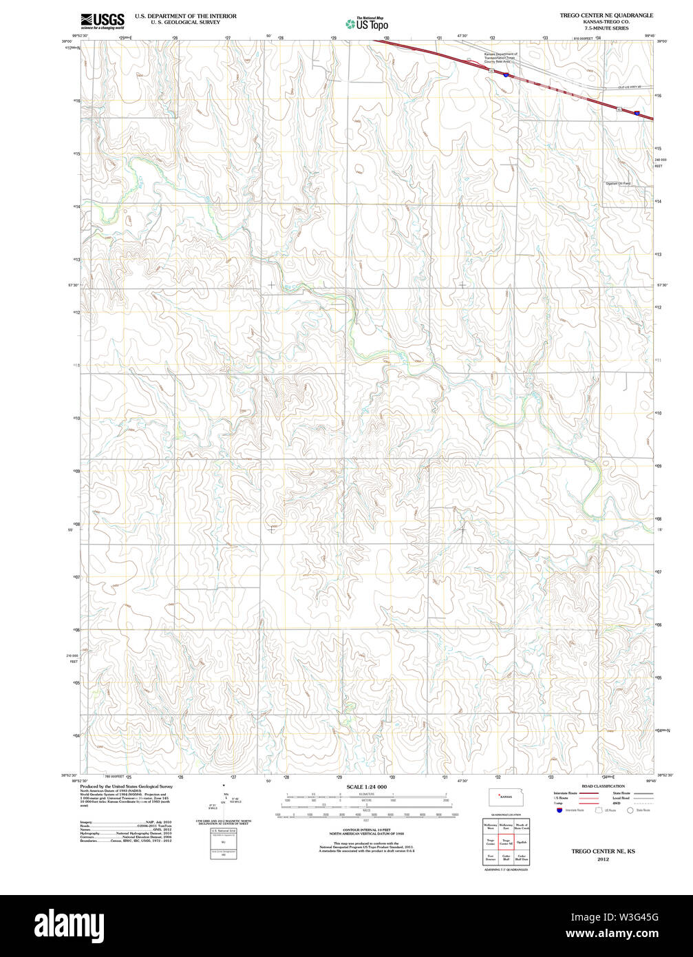 Map of trego hi-res stock photography and images - Alamy