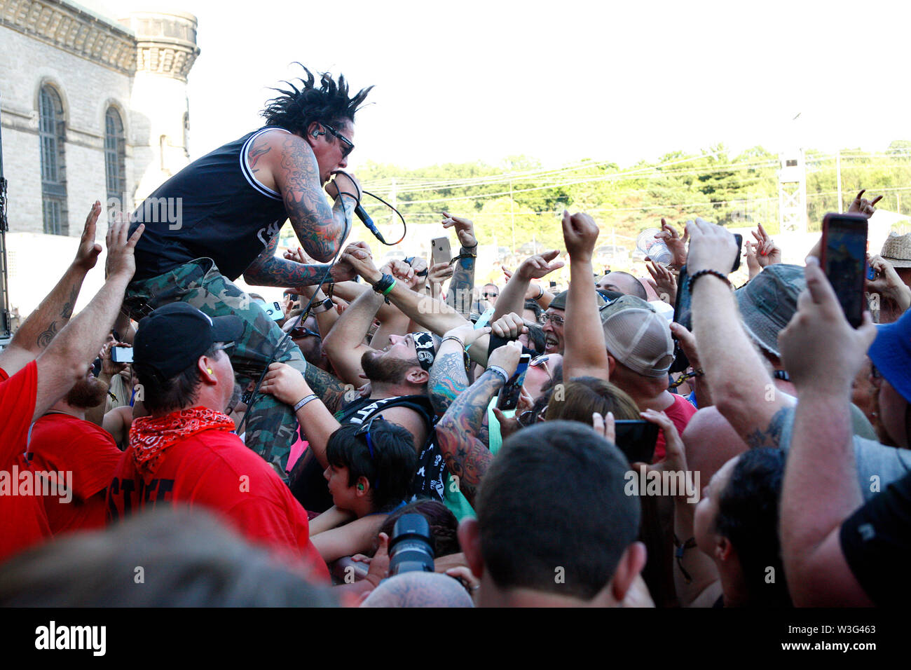 Paul Joshua "Sonny" Sandoval Lead singer for POD performs at ...