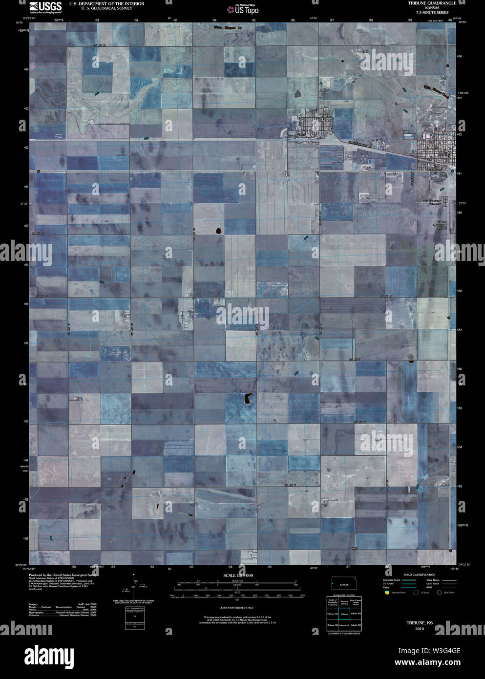 Tribune kansas map hi-res stock photography and images - Alamy