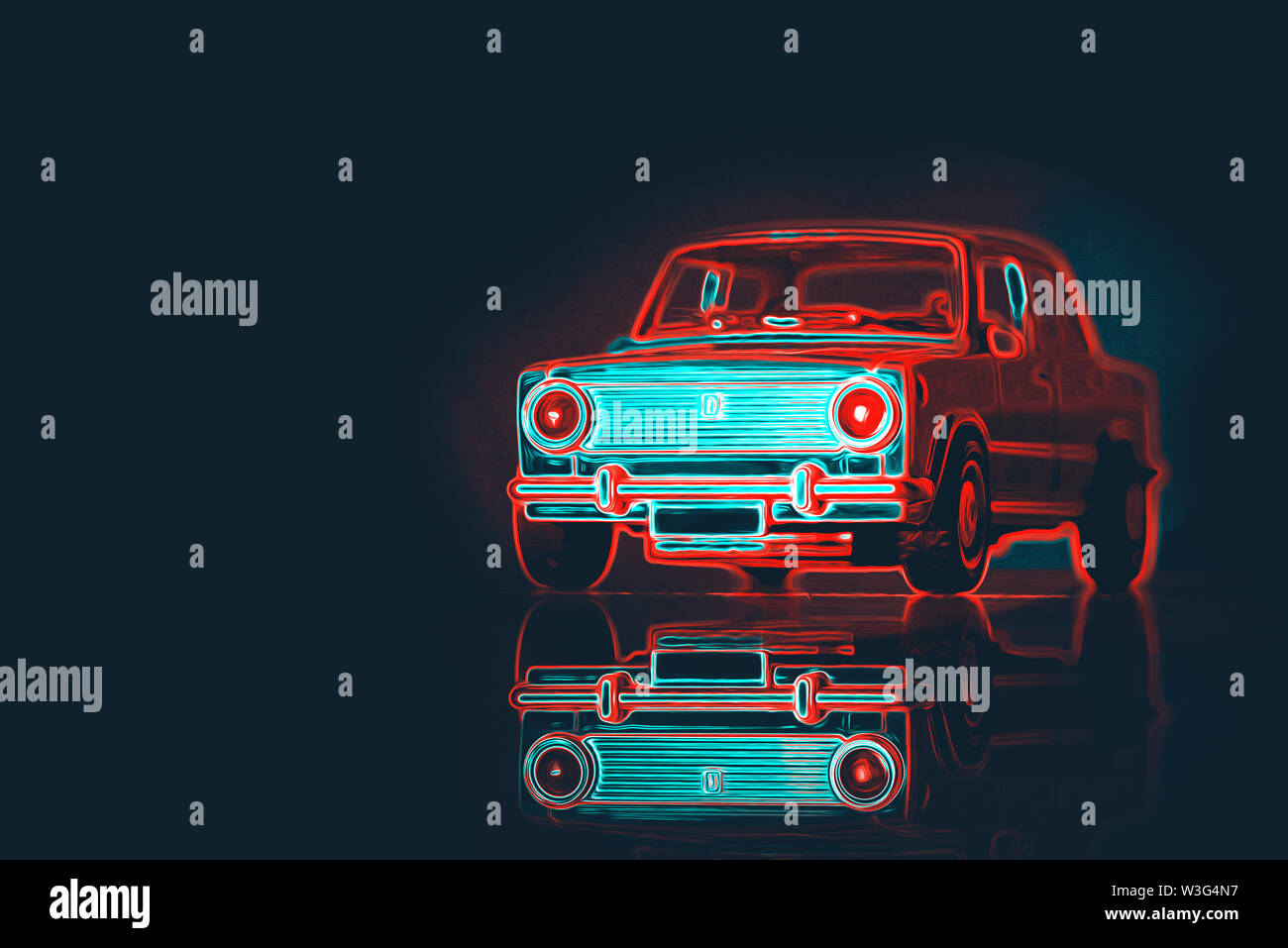 1970s neon lights hi-res stock photography and images - Alamy