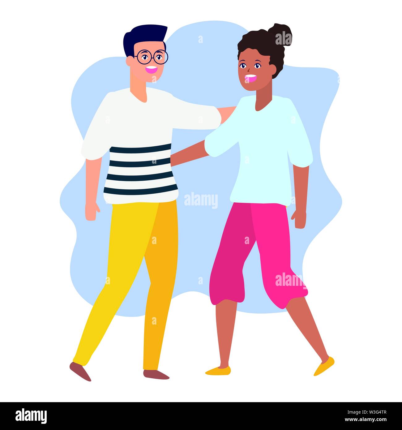 two men friendly together characters Stock Vector Image & Art - Alamy
