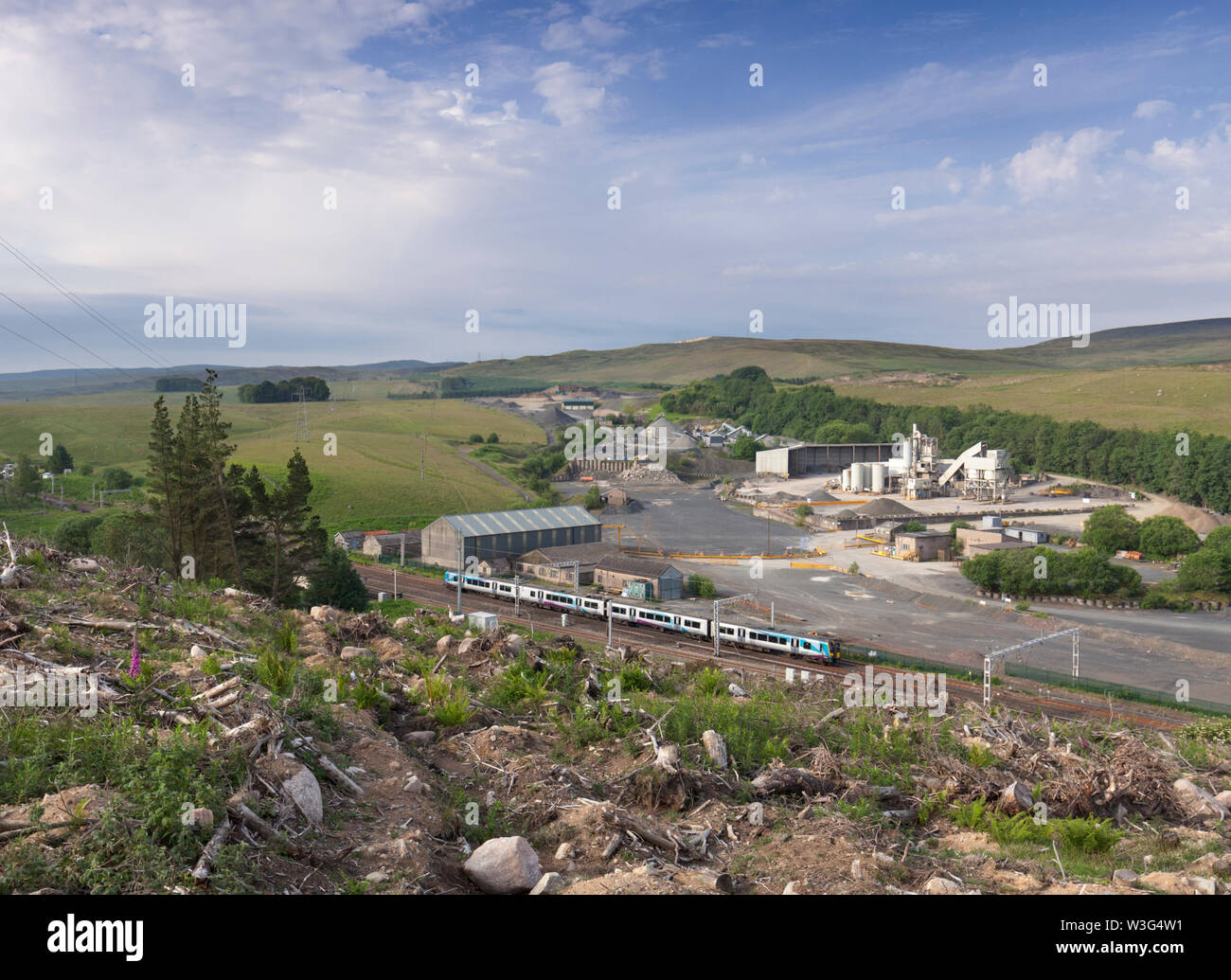 First Transpennine Express class 350 electric train passing Shap Summit ...