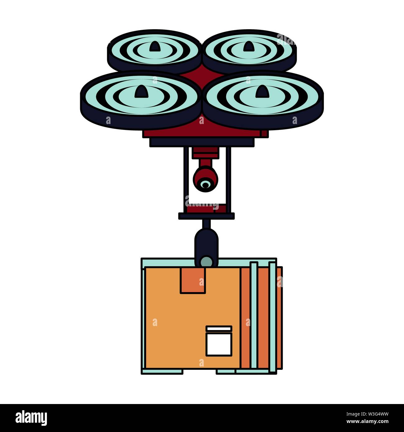 air drone remote control cartoon Stock Vector Image & Art - Alamy