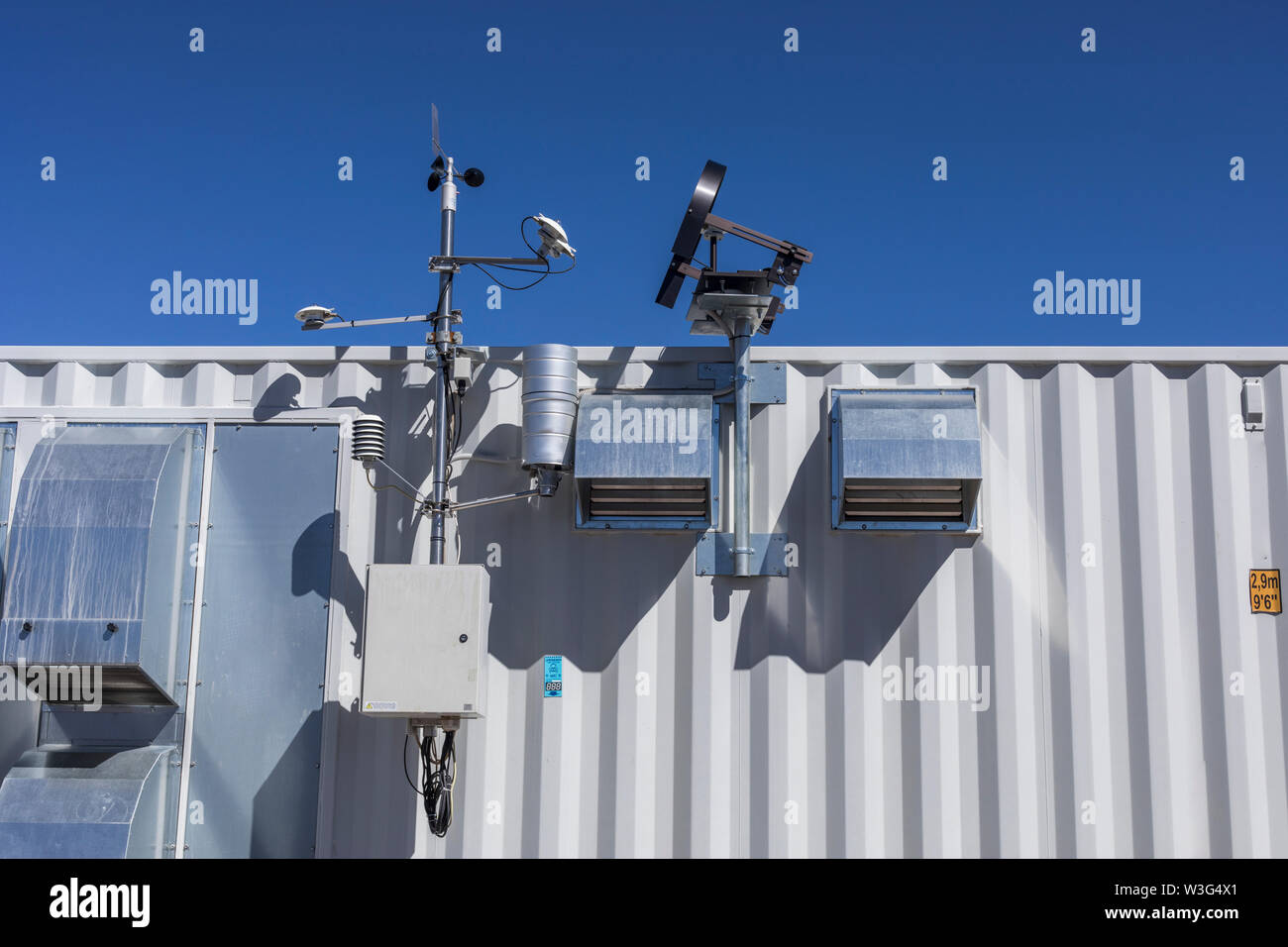 Meteorological station at a Solar Energy Plant at north Chile, Atacama ...