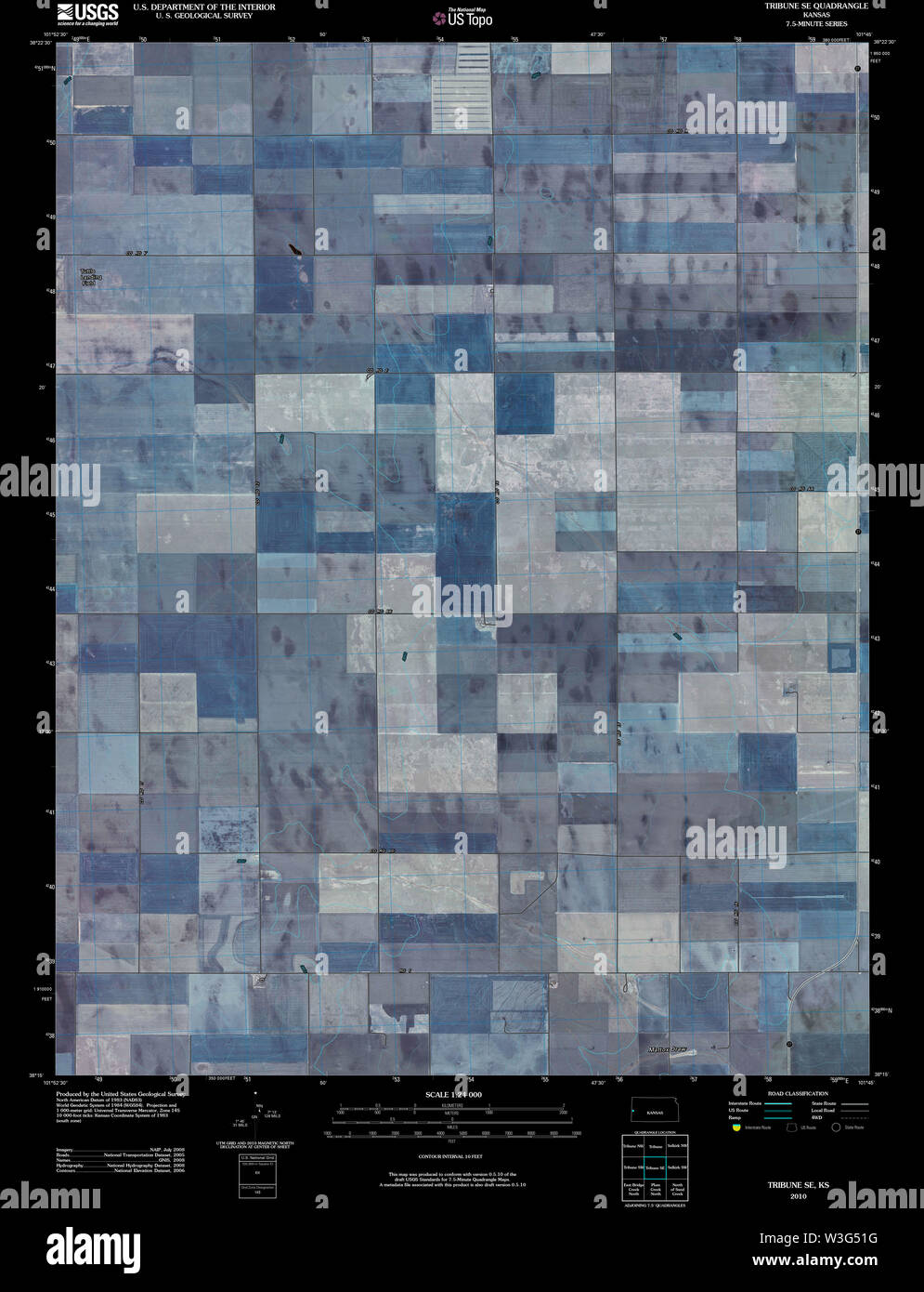 Tribune kansas map hi-res stock photography and images - Alamy