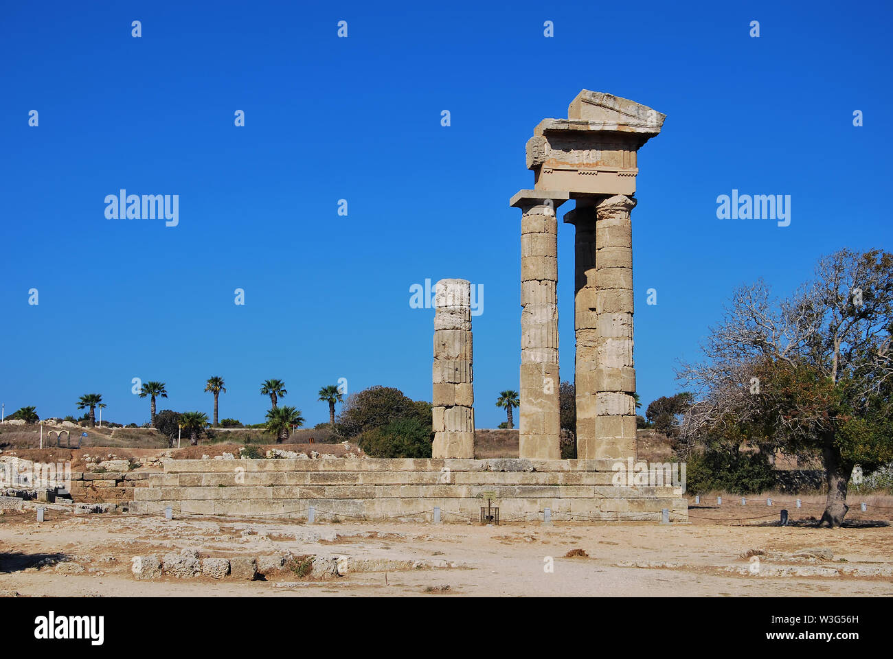 Rhodes landmark ancient acropolis. Greece, Rhodes city Stock Photo - Alamy