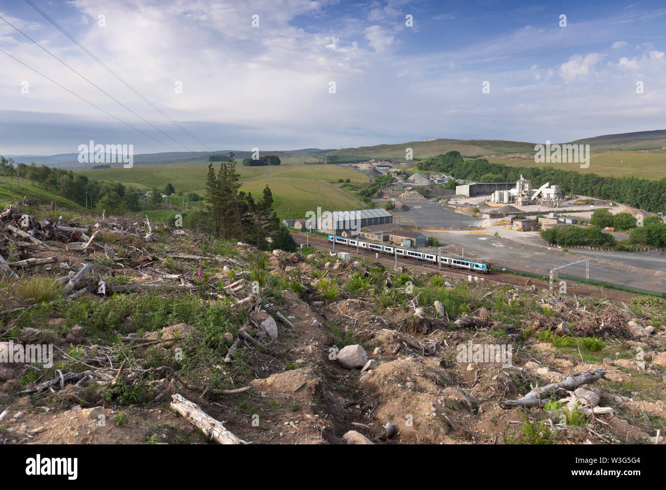 First Transpennine Express class 350 electric train passing Shap Summit ...