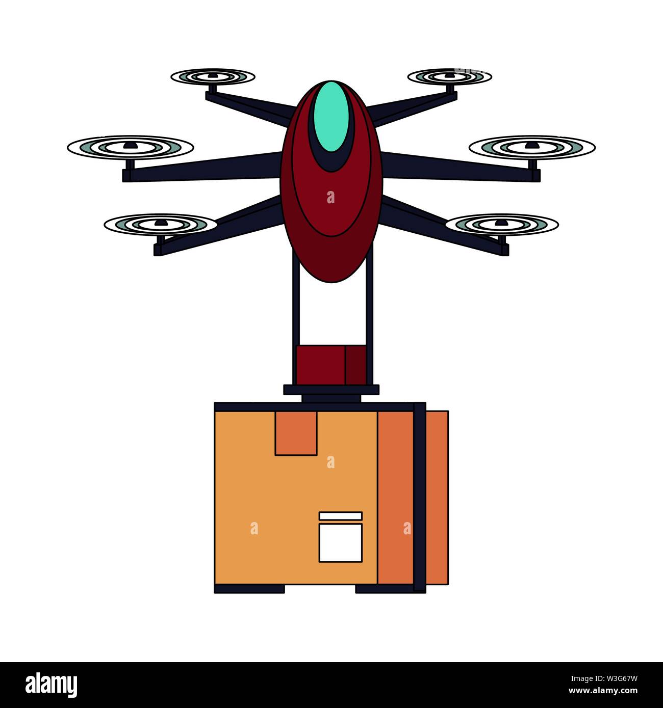air drone remote control cartoon Stock Vector Image & Art - Alamy