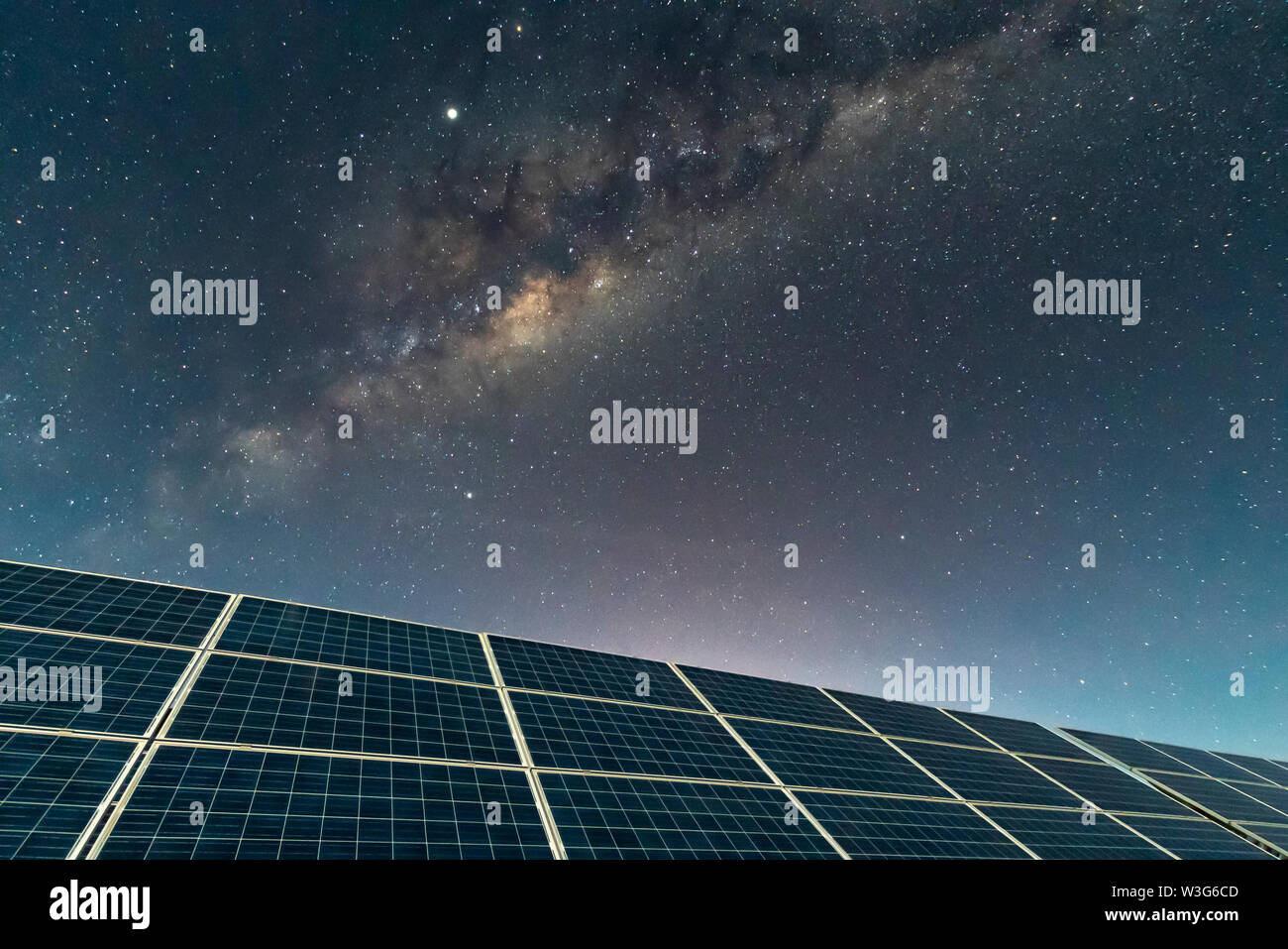 Solar Energy Panels view, a nice technology blue pattern at Atacama ...