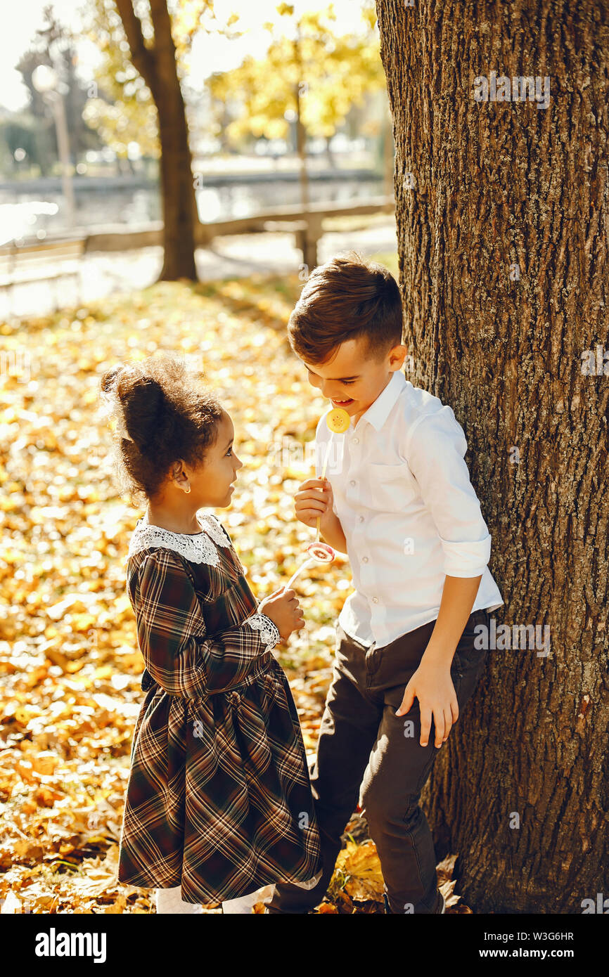 children in a park Stock Photo - Alamy