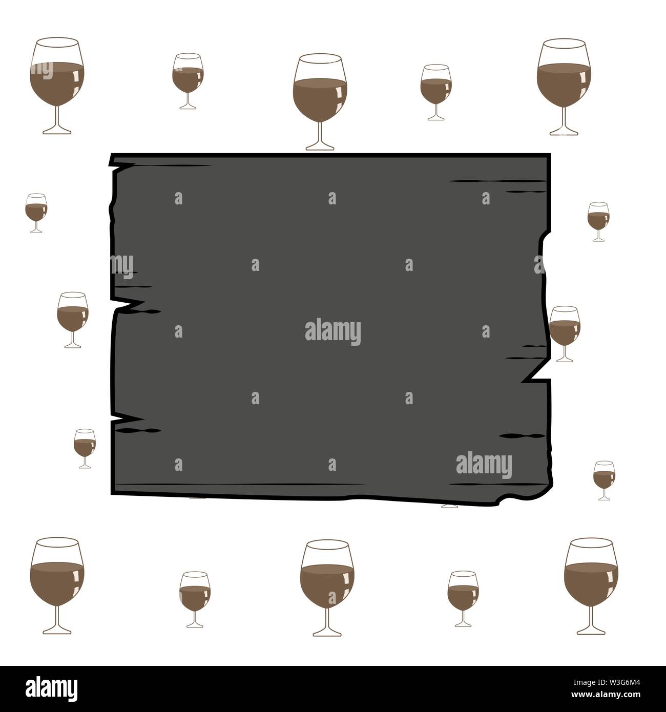 Scratched timber plank Stock Vector Images - Alamy