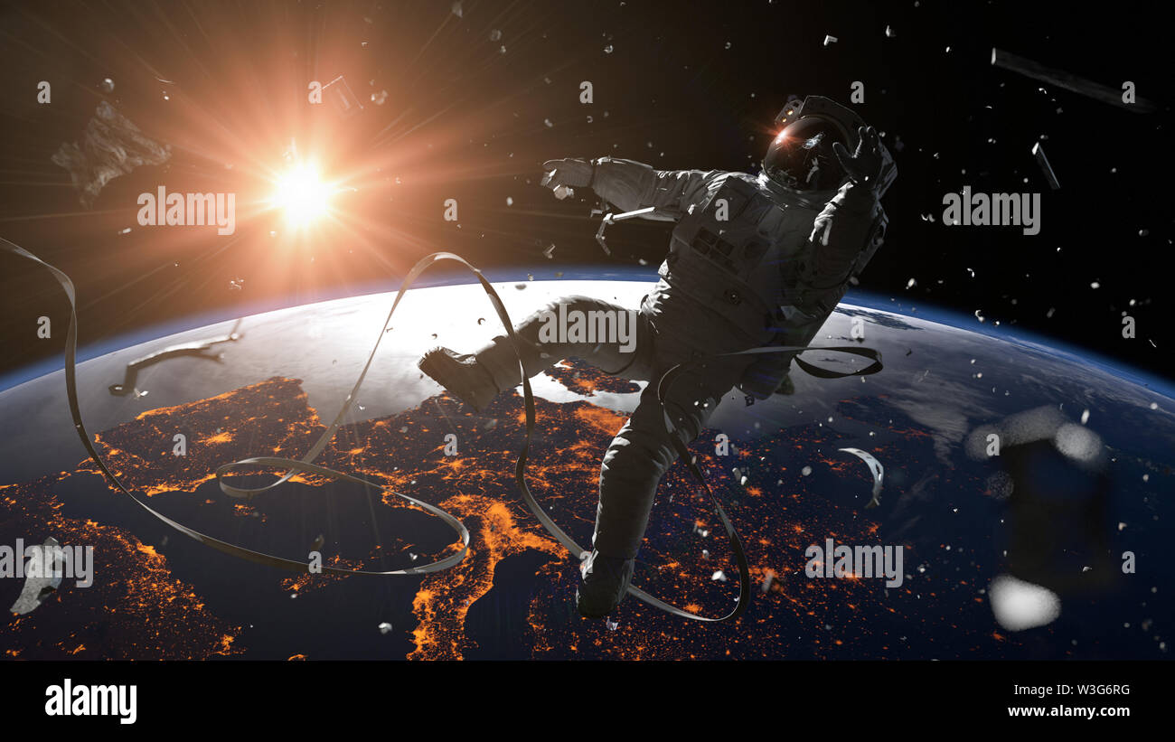 Space junk debris orbiting hi-res stock photography and images - Alamy