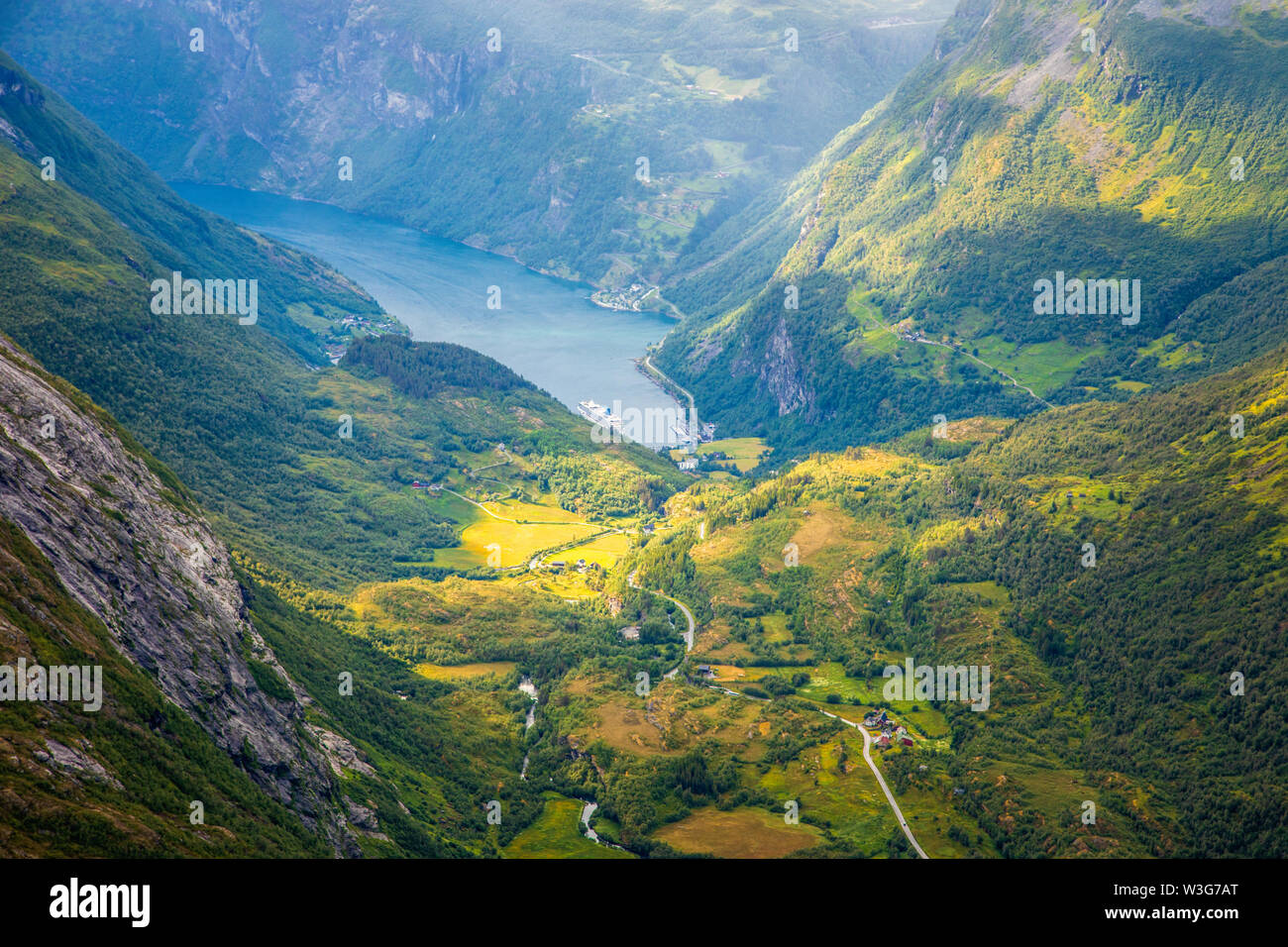 Fjord and valley view hi-res stock photography and images - Alamy