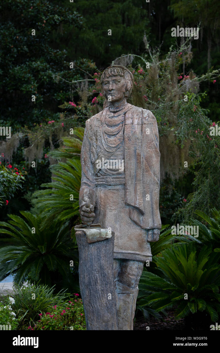 Statue of Chief Osceola at Silver Springs State Park, Silver Springs ...
