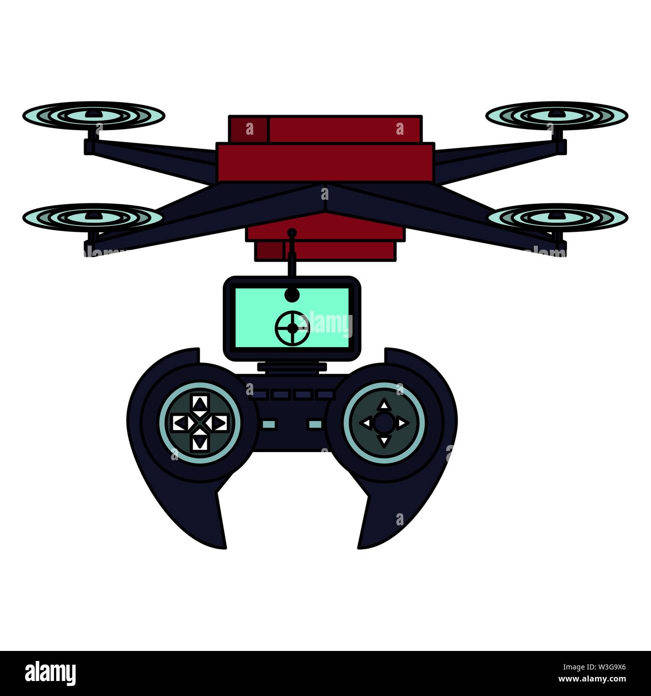 air drone remote control cartoon Stock Vector Image & Art - Alamy