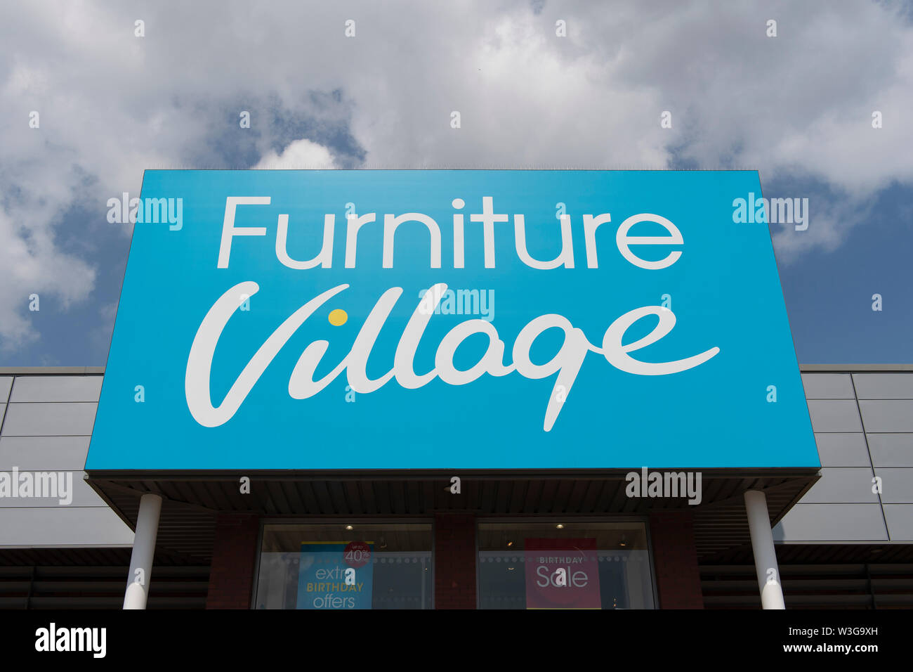 The storefront of the retailer Furniture Village at Stanley Green ...